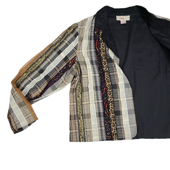 Anu | Jackets & Coats | Anu Art To Wear Jacket Mixed Media Embroidered ...